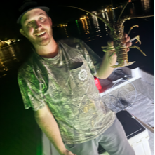 Night Time Lobster Bully Netting In Marathon